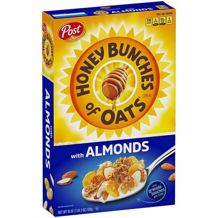 Post Honey Bunches Of Oats With Almonds 340g | Lazada PH