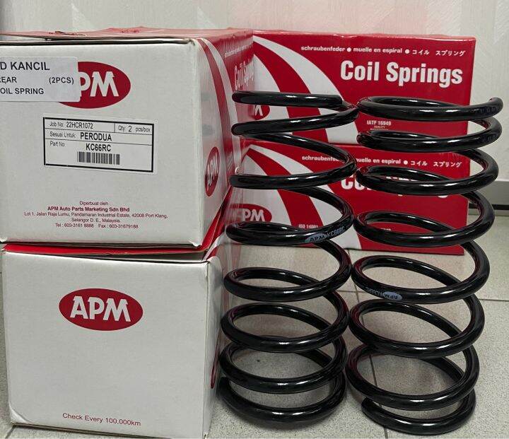 Apm Perodua Kancil Original Coil Spring Rear set(2pcs) | Lazada