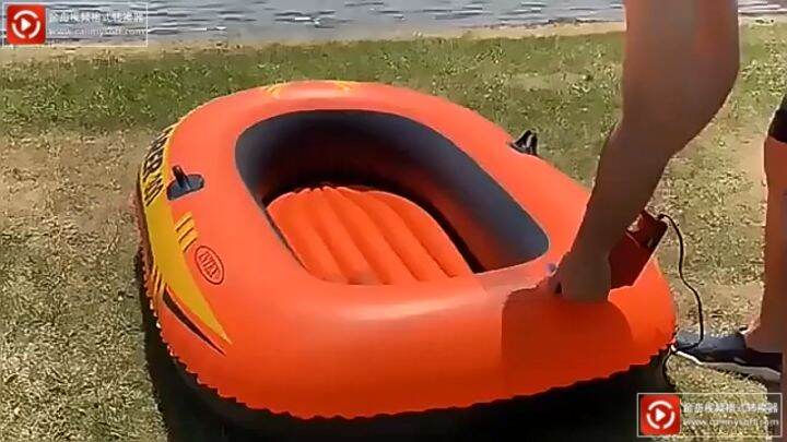 Intex Rowing Canoe Inflatable Boat Drifting Fishing Kayak Boat 2-3 ...