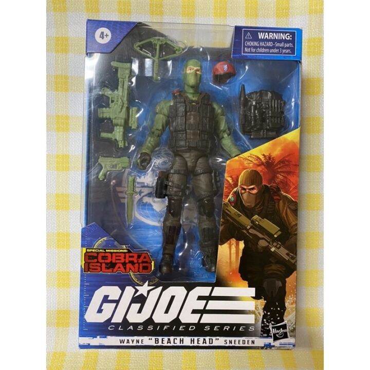 GI JOE Classified Beach Head Figure “ Blue Eyes Variant “ 6inch figure ...
