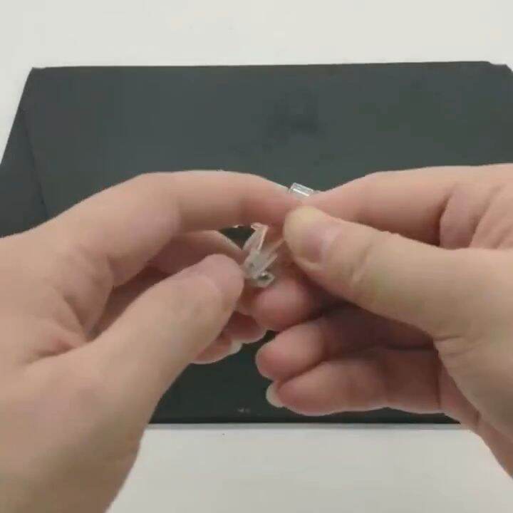 100pcs Cat5 Cat5E Cat6 RJ45 connector 8P8C modular Ethernet cable ...