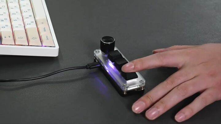 Macropad Macro Mechanical Keyboard RGB Mini Gaming Mini 3 Keys Knob Function | Lazada.co.th