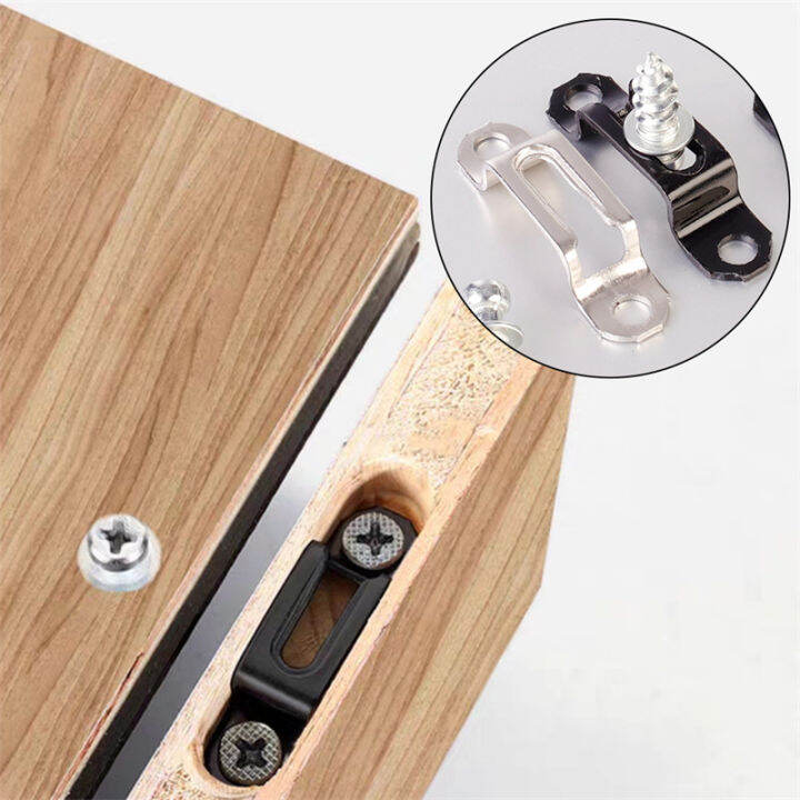 2/6/10Pcs 2 In1 Invisible Wood Cabinet Connector Woodworking Metal ...