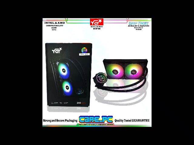 YGT ARGB LIQUID COOLER Deep Frost, ARGB LIGHTING SYNC (120mm&240mm) | Lazada PH