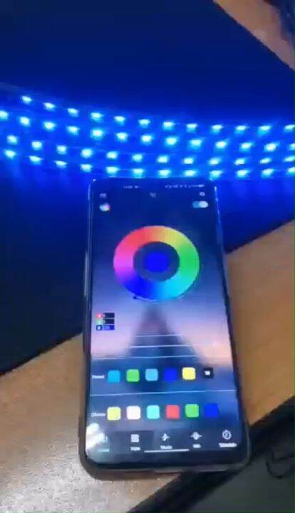 LED AMBIENT LIGHT PHONE APP CONTROL Car RGB Atmosphere Light Strips ...