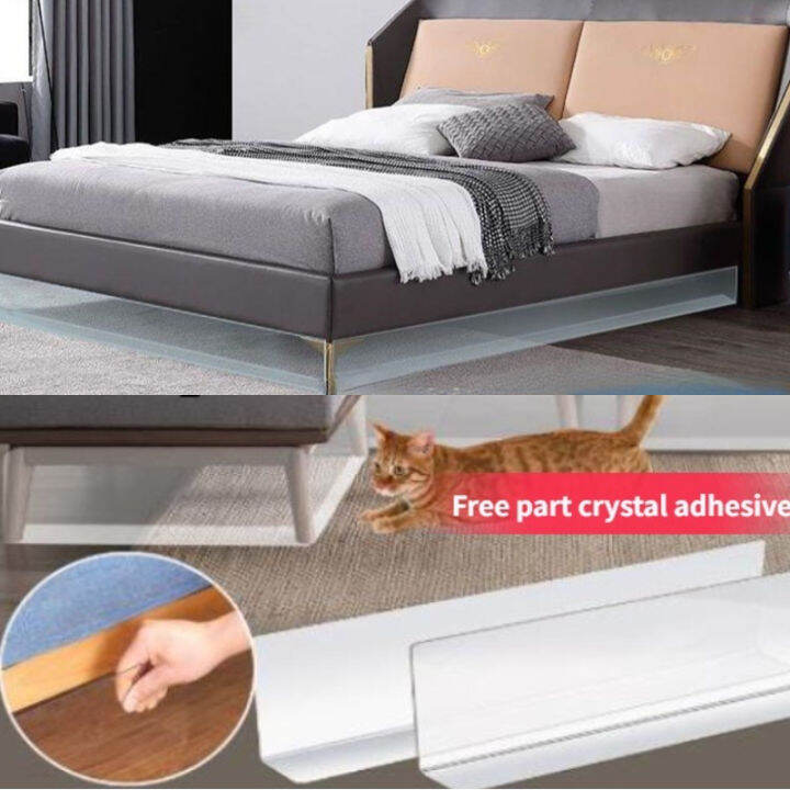 Gap Baffle L-shaped PVC Bed Bottom Transparent Baffle Partition Edge ...