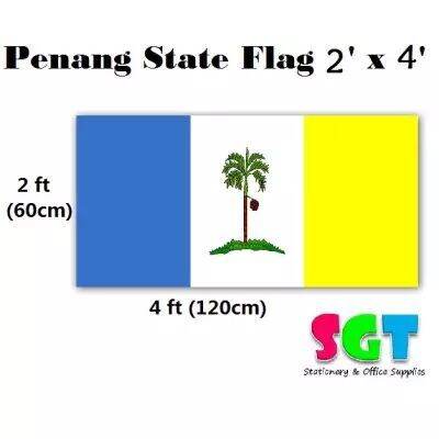 Penang State Flag 2' x 4' (60cm x 120cm ) 1 unit | Lazada