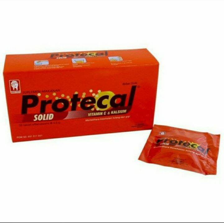Protecal Solid box isi 10 tablet | Lazada Indonesia