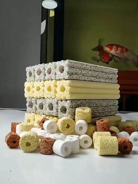 【DDC】AQUA Bakki Roll Biological Aquarium Filter Media Pond Filter Lava ...