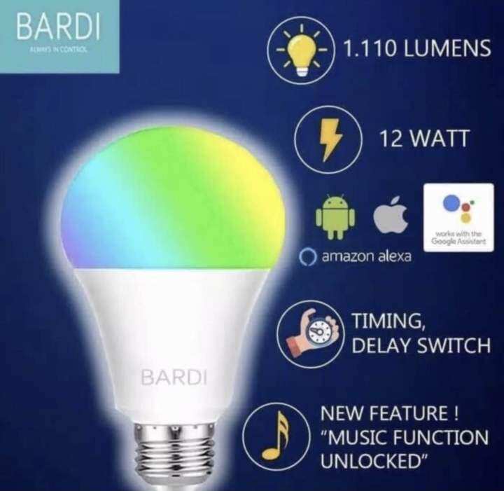 Bardi Smart Light 12 Watt - Wi-Fi | Lazada Indonesia