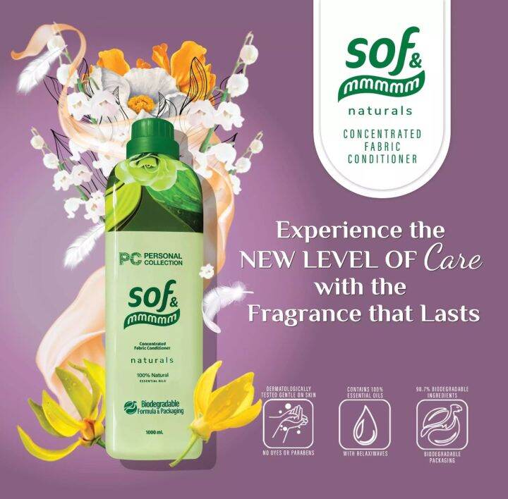 Sof & mmmmm Naturals Concentrated Fabric Conditioner | Lazada PH