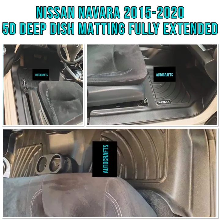 Nissan Navara 2015-2020 5D Deep dish matting fully extended | Lazada PH