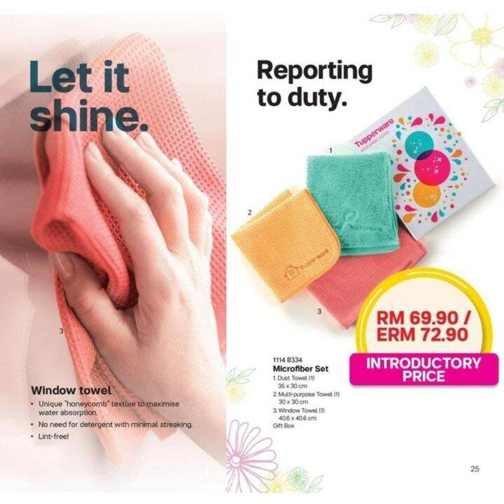 TUPPERWARE MICROFIBER CLOTH/TUALA DAPUR MURAH(1) | Lazada