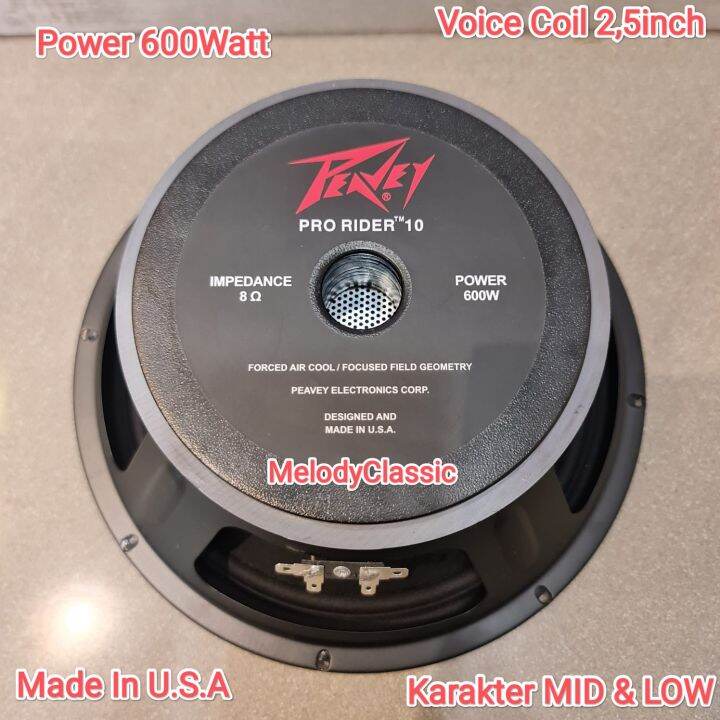 Speaker Komponen Peavey ProRider 10inch VC 2,5" Mid&Low Made U.S.A Pro ...