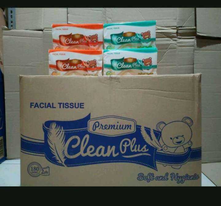 Tisu Clean Plus 180 sheets Facial Tissue | Lazada Indonesia