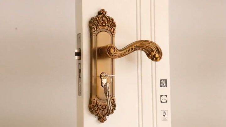 Anti-Theft Room Aluminum Door Lock Set with 3 Keys | Lazada PH