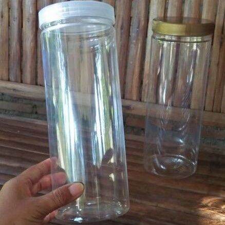 Toples Plastik Polos 1500ml Panjang Tabung Silinder Jar Bening Wadah ...