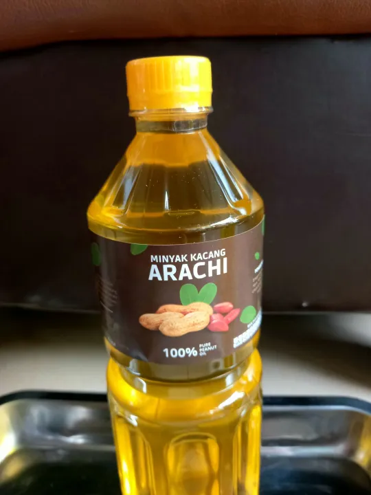 Minyak Kacang Tanah Merk ARACHI Kemasan 1 Liter - Cold Press Original ...
