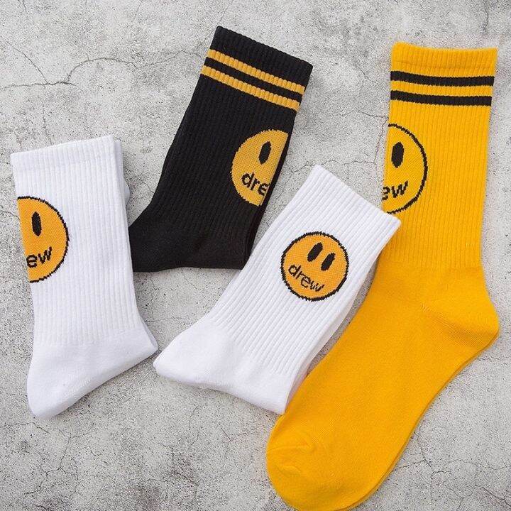 Ins hot drew house iconic socks smiley face socks | Lazada PH