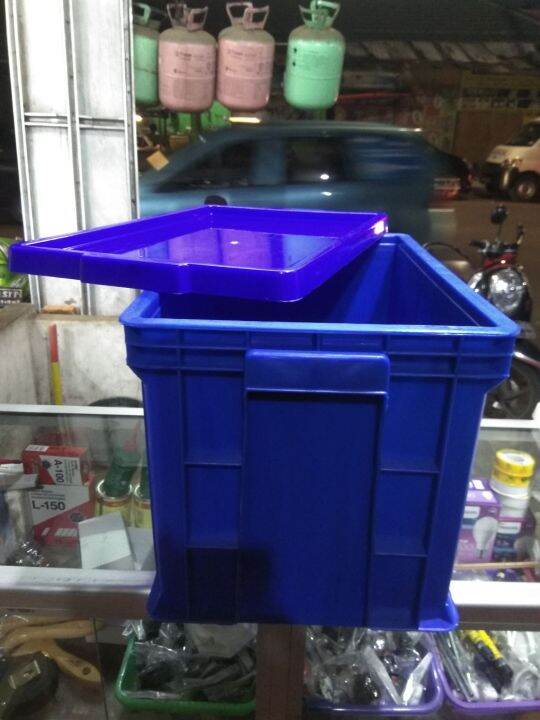 Box Container Wadah Penyimpanan + Tutup Plastik Tebal 40x28.5x28 cm ...