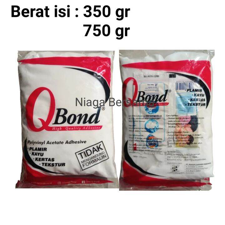 Lem Putih Q Bond 203A isi 350 gram Dan 750 gram Polivinyl Acetate ...