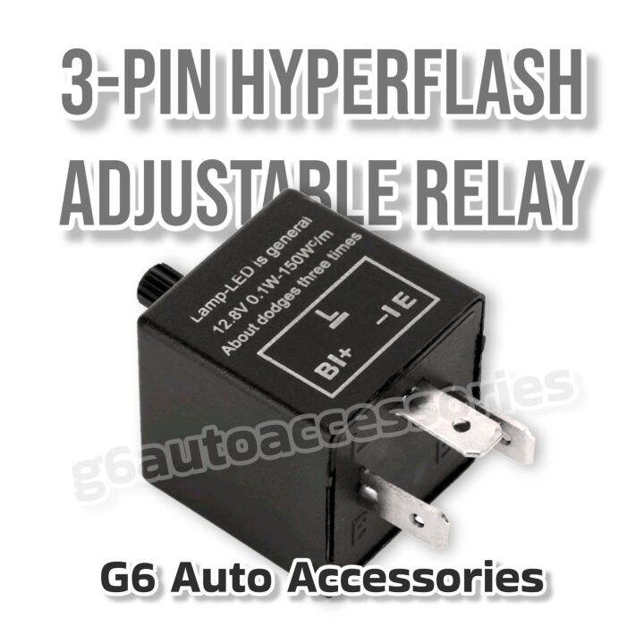3-Pin Car Adjustable Flasher Relay LED Light Fix Speed Flashing Hyperflash Error | Lazada PH