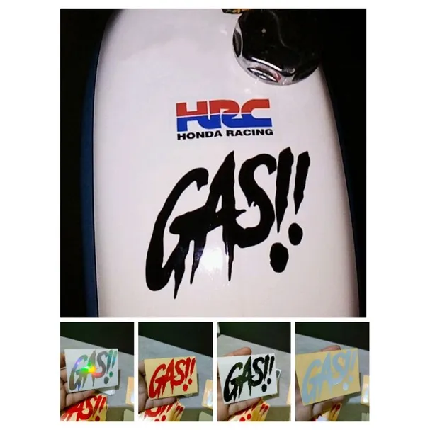 Stiker gas 12 x 9cm cutting stiker motor setiker sticker variasi stiker ...