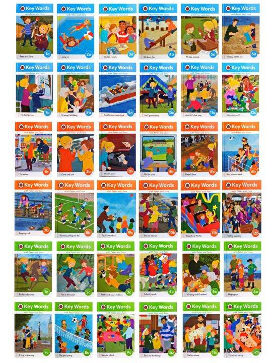 2023 NEWEST EDITION 🐞 LADYBIRD Books: KEY WORDS with Peter and Jane SET ...