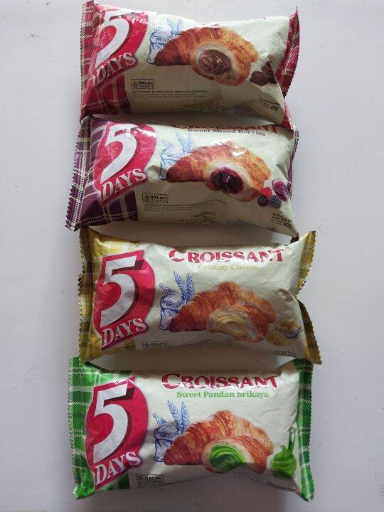 5 DAYS Roti Croissant 60g | Lazada Indonesia
