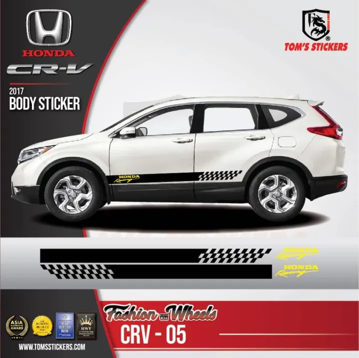 👍👍 HONDA CRV CAR BODY STICKERS SET CRV-05 | Lazada