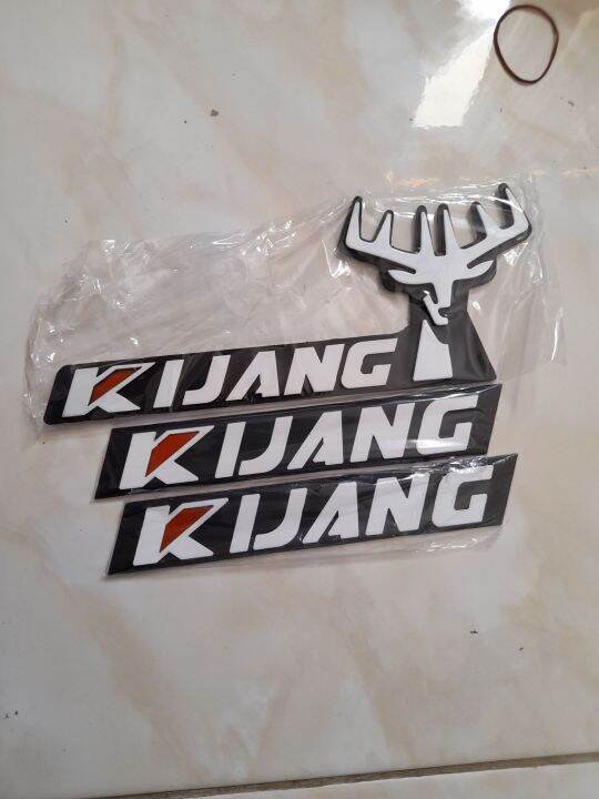 emblem kepala kijang 1 set 3 macam hitam | Lazada Indonesia
