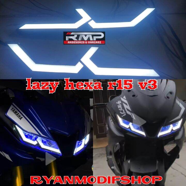 LAMPU ALIS R15 V3 HEXA LAZY HEXA FRAME R15 V3 | Lazada Indonesia