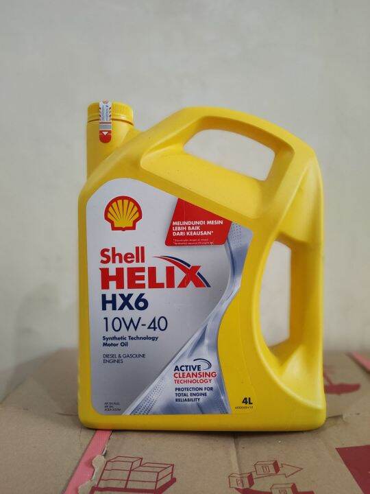 shell hx6 4L 10w - 40 | Lazada Indonesia