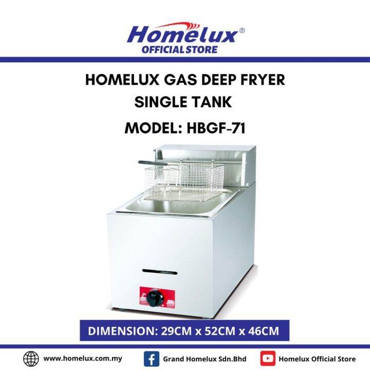 HOMELUX COMMERCIAL GAS FRYER HBGF-71 | Lazada