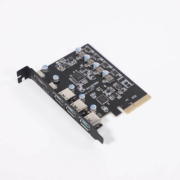 PCIe to USB 3.2 Gen 2 Card with 20Gbps Bandwidth 5-Port (3X USB-A -2X ...