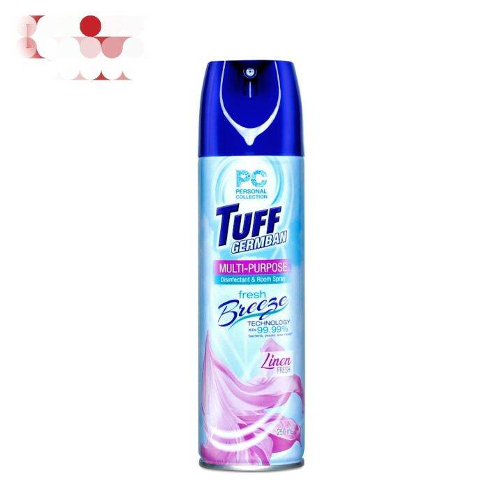 TUFF GERMBAN MULTI-PURPOSE DISINFECTANT & ROOM SPRAY LINEN FRESH 250ML ...