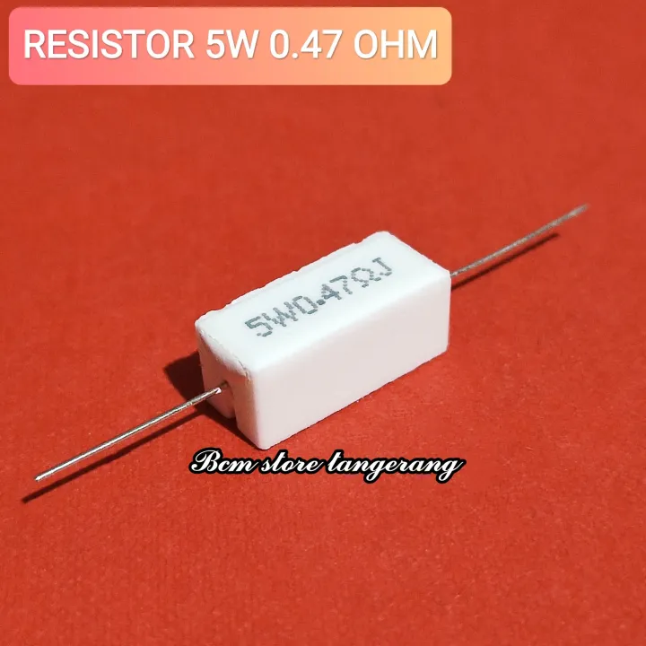 RESISTOR KAPUR 5W 0.47 OHM ROHS | Lazada Indonesia