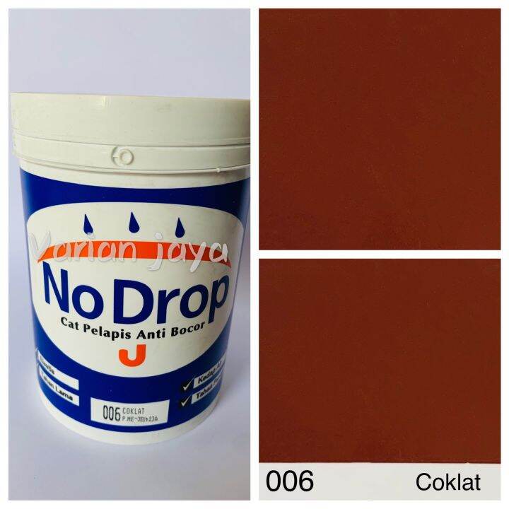 Cat Tembok No Drop Anti Bocor Waterproof Pelapis Anti Kedap Air 1 kg Coklat | Lazada Indonesia
