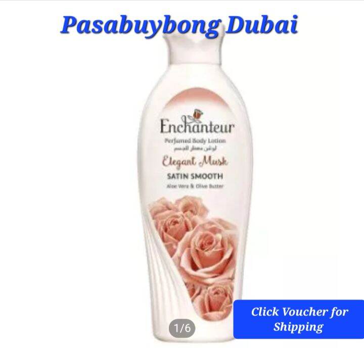 Enchanteur Elegant 250ml Musk Lotion with Aloe Vera & Olive Butter ...