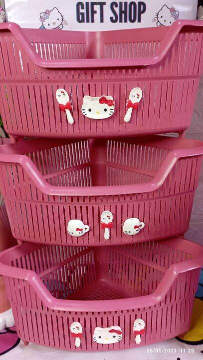 hello kitty multipurpose rack - 3 layers (random design) | Lazada PH