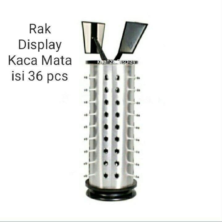 Rak Display Kaca Mata Model bulat 36 set/pajangan kacamata bulat ...