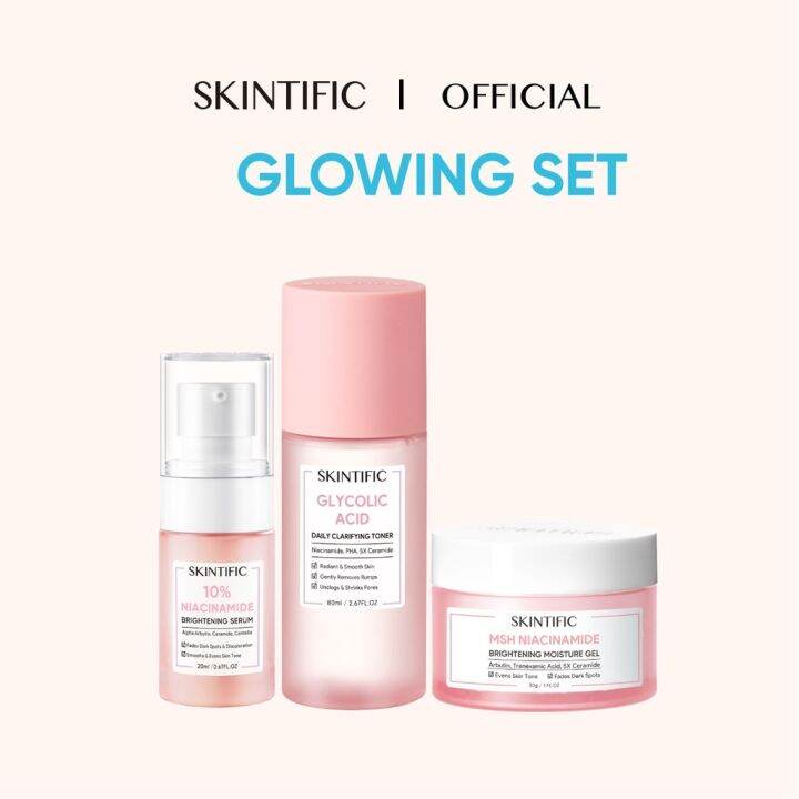 Skintific 3 pcs Glowing Set | Lazada Indonesia