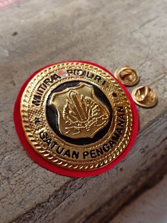 pin lencana mitra polri security | Lazada Indonesia