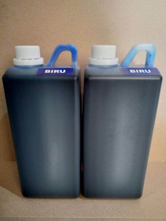 Tinta stempel warna flash Otomatis BIRU 1 Liter | Lazada Indonesia