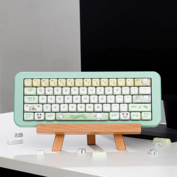 【Keycap Only】Sanrio Pochacco Keycap Milky green Cute Key cap 144 keys ...