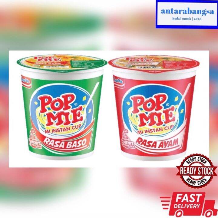 72g/77g x 1cup Indomie Pop Mie Instant Cup Noodle [Chicken / Chicken ...