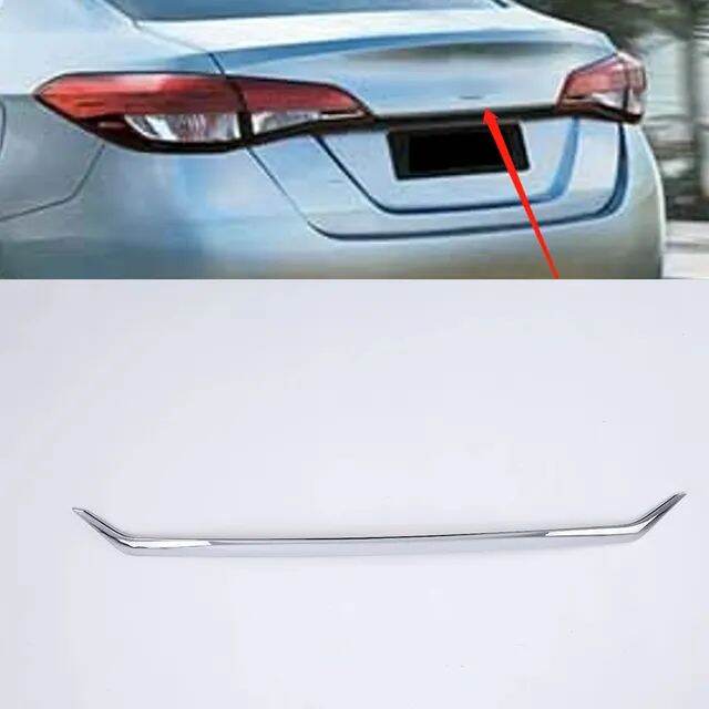 chrome rear gate trunk molding back door molding cover trim car body ...