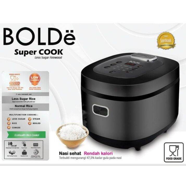SUPER COOK BOLDë RICE COOKER LESS SUGAR FIREWOOD | Lazada Indonesia