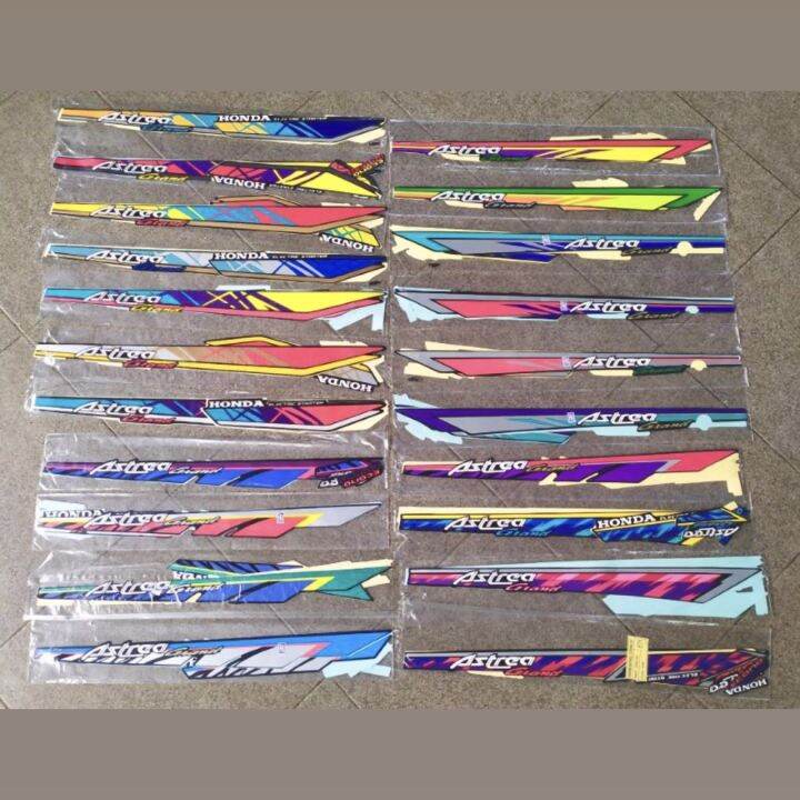 Striping ori Honda Astrea Grand bulus 1993 1994 striping grand bulus ...