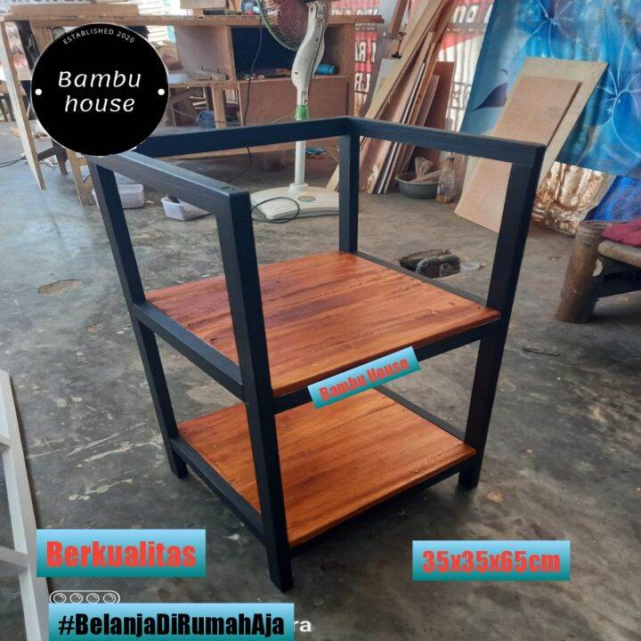 Rak Meja Kayu Dispenser Galon Air | Rak Kayu Serbaguna | Lazada Indonesia